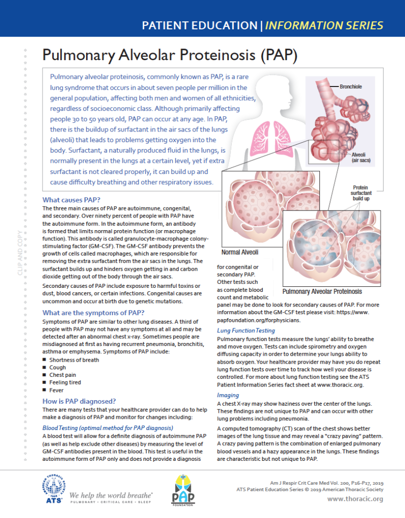 Pulmonary Alveolar Proteinosis (PAP): Symptoms & Causes